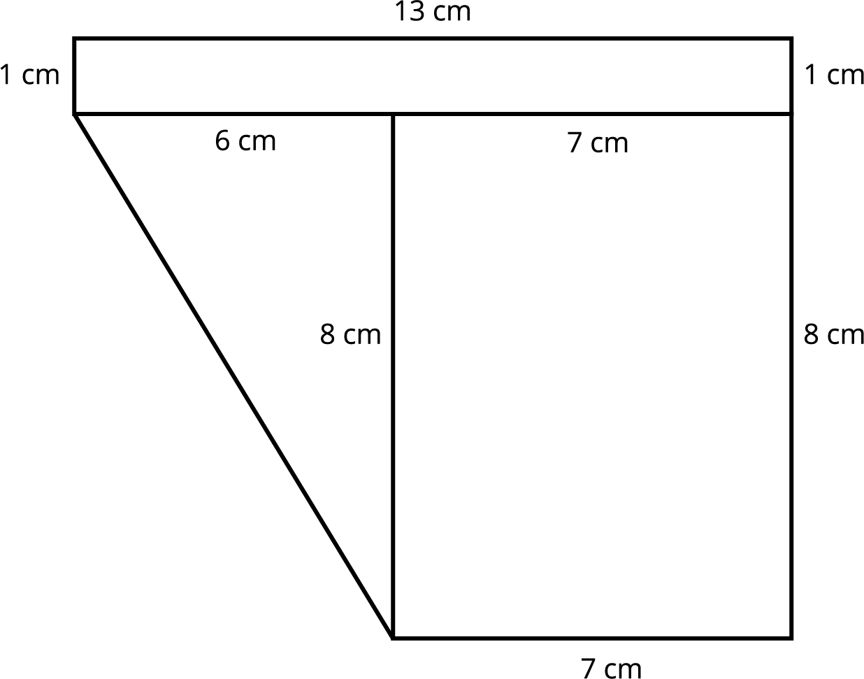 Area of the combined shape — lesson. Mathematics State Board, Class 6.